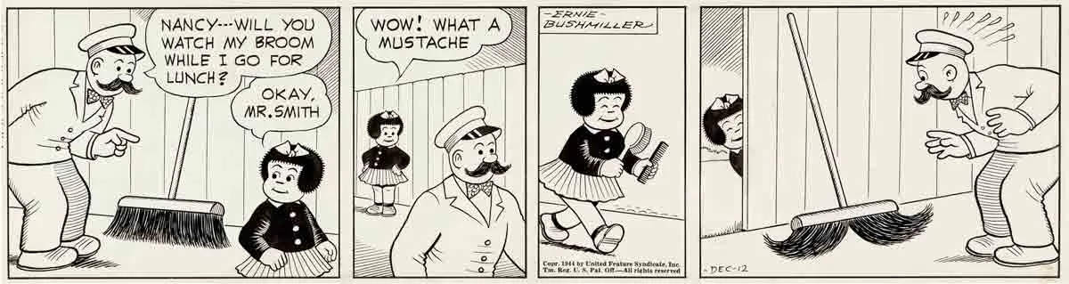 Ernie Bushmiller Nancy Daily Strip, 12/12/44 1944 | About