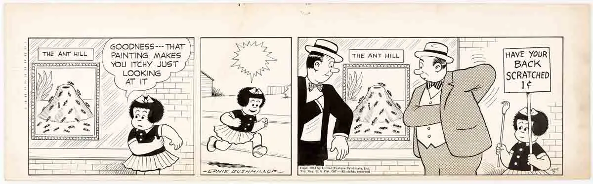 Ernie Bushmiller Nancy Daily Strip, 6/7/44 1944 | About